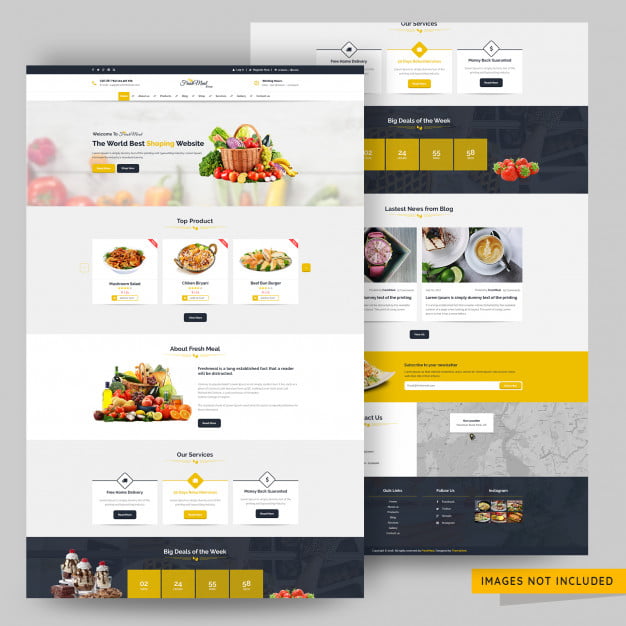 Food Store UI Design - Web Design Company Ikeja Lagos - RayHubs